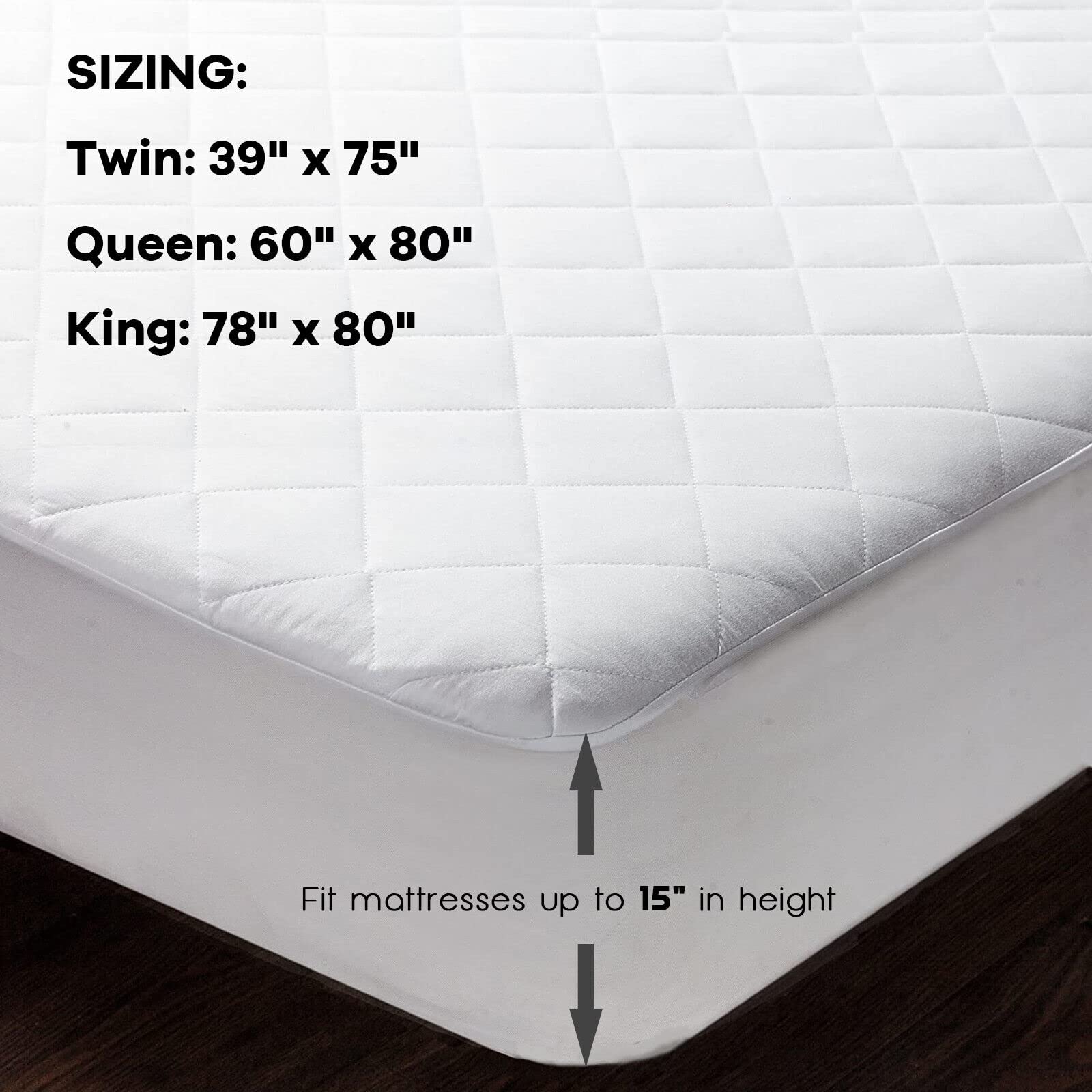 Giantex Heated Mattress Pad Queen Size, Electric Heated Mattress Cover w/ 10 Heat Setting, 8 Hours Auto Off, Timer Function, Dual Temperature Control, Premium Electric Bed Warmer Up to 15" Deep Pocket