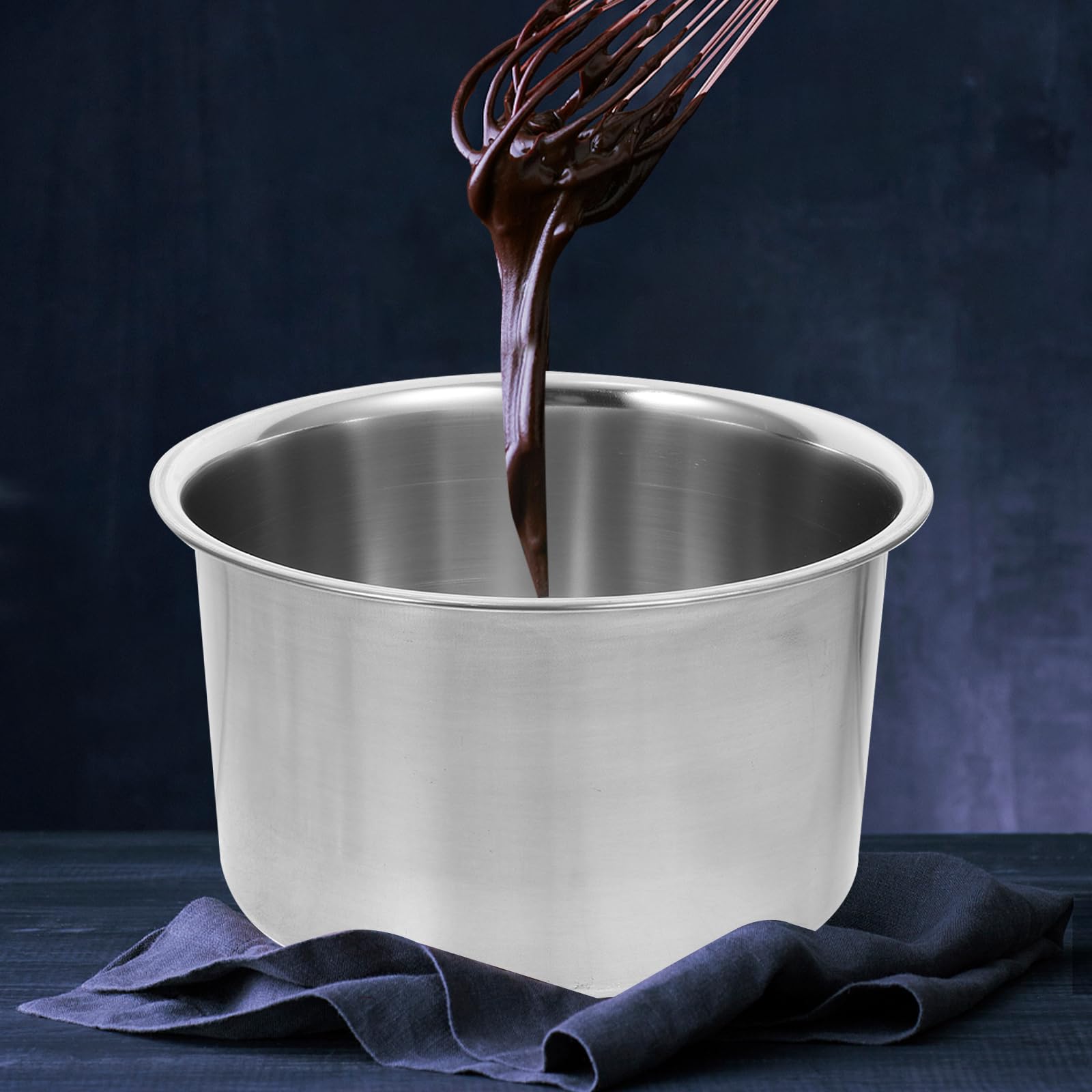 Healifty Boiler Pot Melting Chocolate 1 Set Double Boiler Stainless Steel Melting Pot for Melting Chocolate Candy Candle Soap and Wax 600ml Double Boiler Pot Chocolate Melting Pot Double