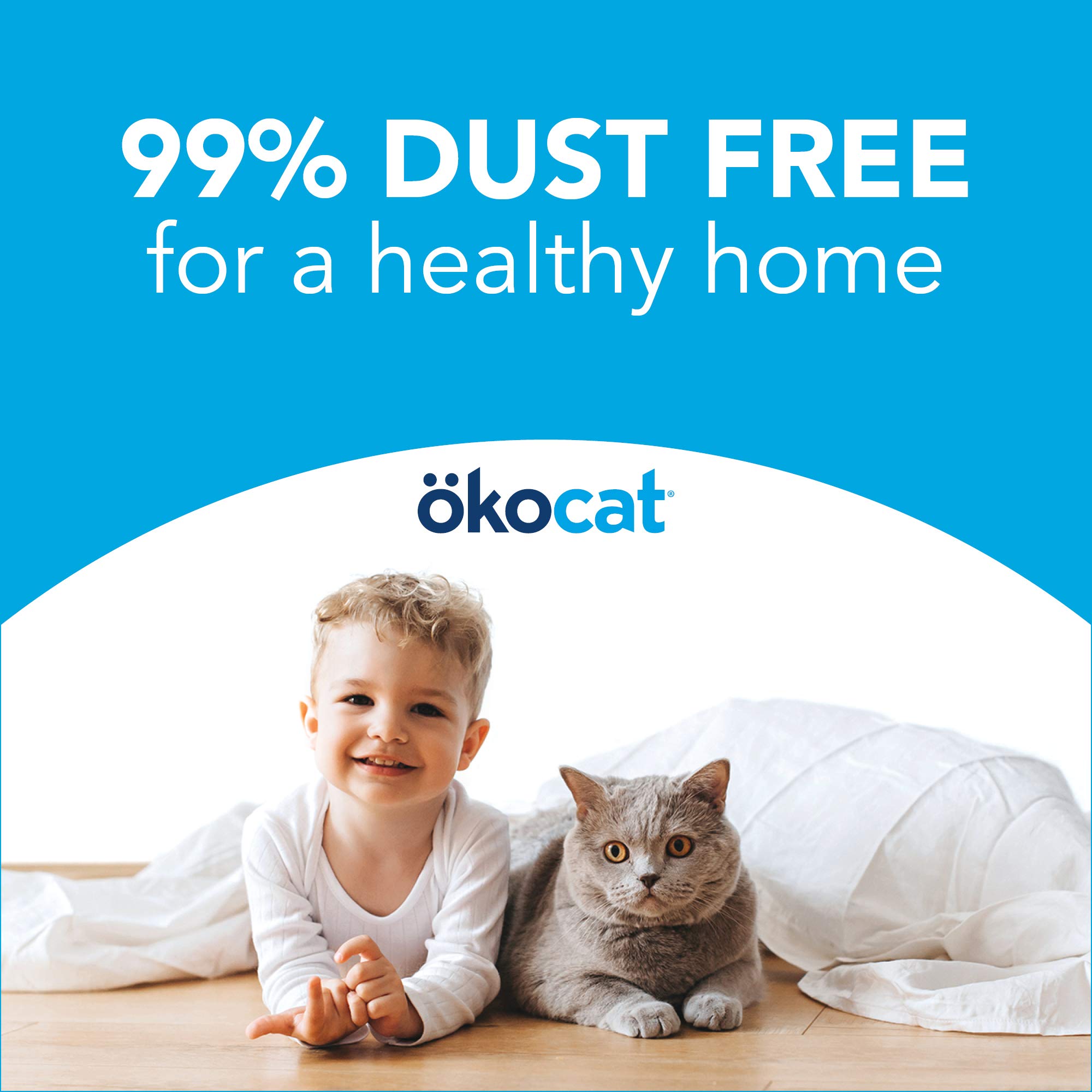 ökocat Litter Original Low-Dust Natural Clumping Wood with Odor Control 16.6 lbs, Large