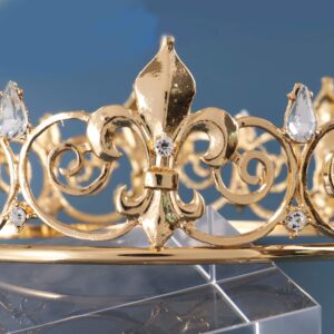 yanstar Gold King Crowns for Men, Metal Royal Prince Crown and Tiaras for Birthday Prom Party Hats Costume