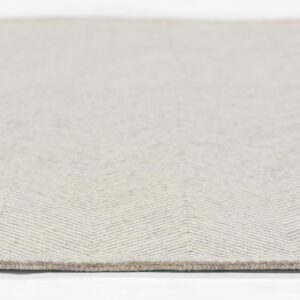 Momeni Charles Wool Hand Tufted Contemporary Indoor Area Rug, Taupe, 5' X 8'