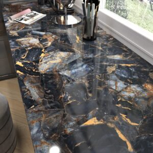 marble black contact paper peel and stick countertops gold contact paper peel and stick wallpaper for kitchen waterproof vinyl film marble shelf liner counter top cover wallpapers 15.8" x 78.7"