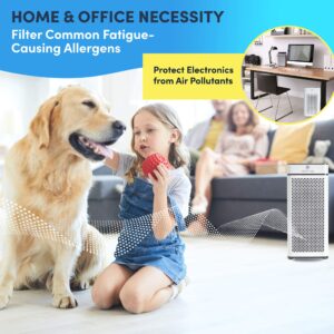 Veva HEPA Filter Replacements Compatible with Medify MA-40 Home Air Purifier - Captures 99.97% of Particles, 3-in-1 Replacement Filters, Honeycomb Carbon, Charcoal Activated Cleaner