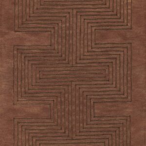 Momeni Simba Wool Hand Tufted Contemporary Indoor Area Rug, Copper, 2' X 3', SIMBASIM-3COP2030