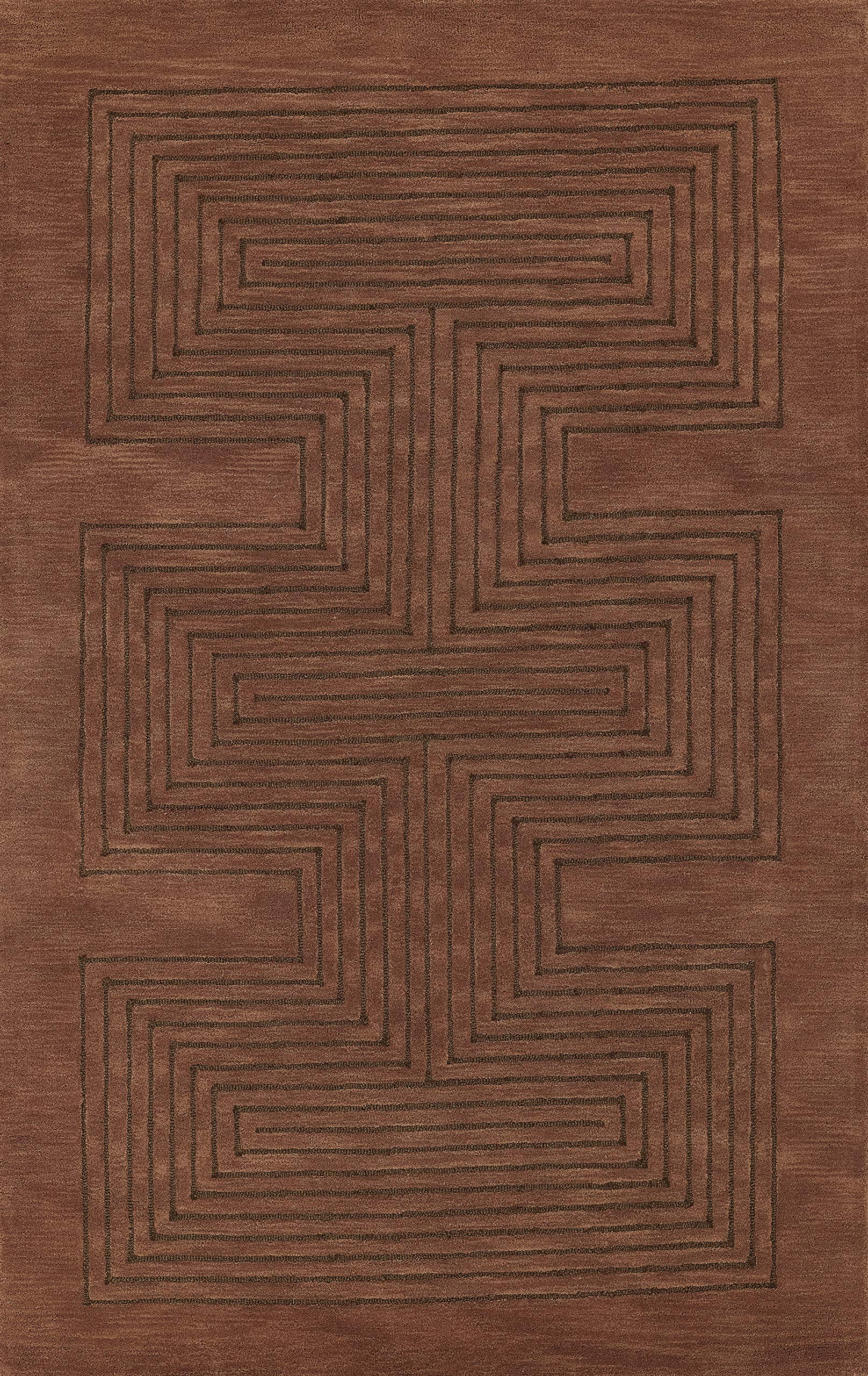 Momeni Simba Wool Hand Tufted Contemporary Indoor Area Rug, Copper, 2' X 3', SIMBASIM-3COP2030