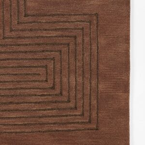 Momeni Simba Wool Hand Tufted Contemporary Indoor Area Rug, Copper, 2' X 3', SIMBASIM-3COP2030