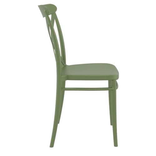 Compamia Cross Resin Outdoor Chair Olive Green (Set of 2)