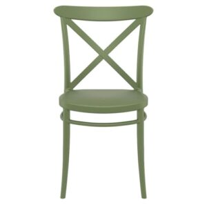 Compamia Cross Resin Outdoor Chair Olive Green (Set of 2)