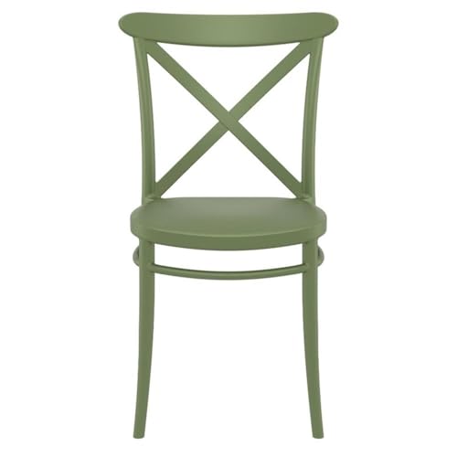 Compamia Cross Resin Outdoor Chair Olive Green (Set of 2)