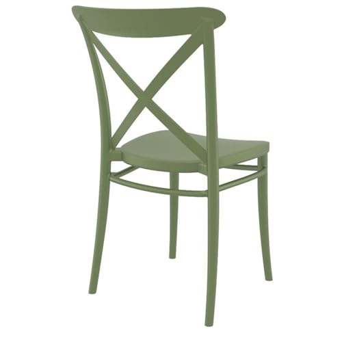 Compamia Cross Resin Outdoor Chair Olive Green (Set of 2)