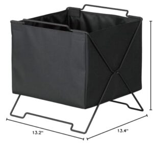 キングジム(Kingjim) King Jim KSP002S Storage Box Stacked Basket Stainless Steel Black