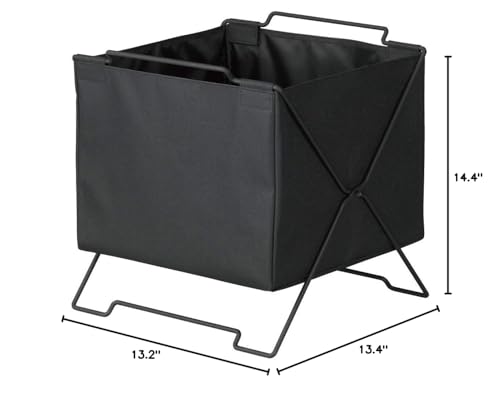 キングジム(Kingjim) King Jim KSP002S Storage Box Stacked Basket Stainless Steel Black