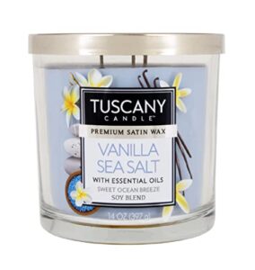 tuscany 14 oz. vanilla sea salt soy blend jar candle one size (69646)