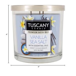 Tuscany 14 oz. Vanilla Sea Salt Soy Blend Jar Candle One Size (69646)