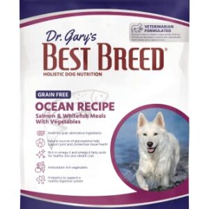 Best Breed Dr. Gary's Grain Free Ocean Recipe Slow-Cooked in USA, Natural Dry Dog Food for All Breeds and Sizes, 4lbs.