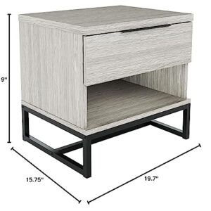 Boyd Sleep Catania, Contemporary Wood Finish, 5 Piece Drawer, Barnwood Grey Nightstand