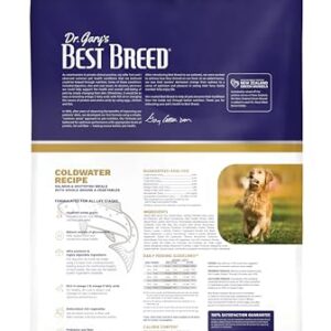 Best Breed Dr. Gary's Coldwater Recipe Slow-Cooked in USA, Natural Dry Dog Food for All Breeds and Sizes, 26lbs.