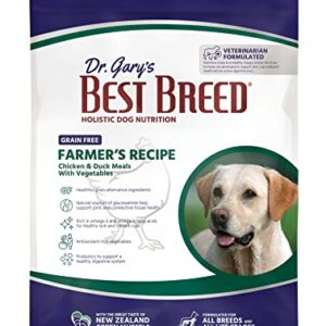 Best Breed Dr. Gary's Grain Free Farmer's Recipe Slow-Cooked in USA, Natural Dry Dog Food for All Breeds and Sizes, 13lbs.