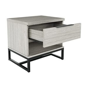 Boyd Sleep Catania, Contemporary Wood Finish, 5 Piece Drawer, Barnwood Grey Nightstand