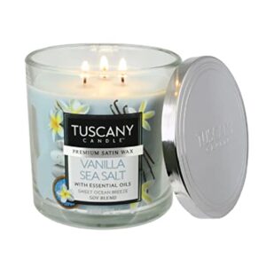 Tuscany 14 oz. Vanilla Sea Salt Soy Blend Jar Candle One Size (69646)