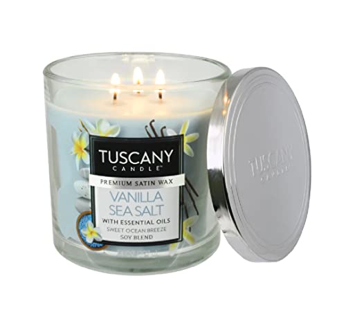 Tuscany 14 oz. Vanilla Sea Salt Soy Blend Jar Candle One Size (69646)