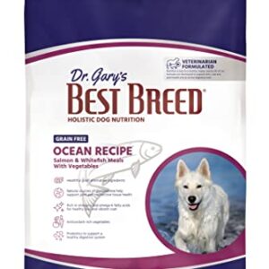 Best Breed Dr. Gary's Grain Free Ocean Recipe Slow-Cooked in USA, Natural Dry Dog Food for All Breeds and Sizes, 26lbs.