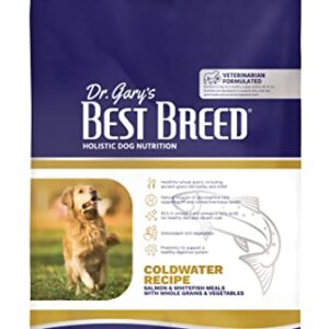 Best Breed Dr. Gary's Coldwater Recipe Slow-Cooked in USA, Natural Dry Dog Food for All Breeds and Sizes, 26lbs.