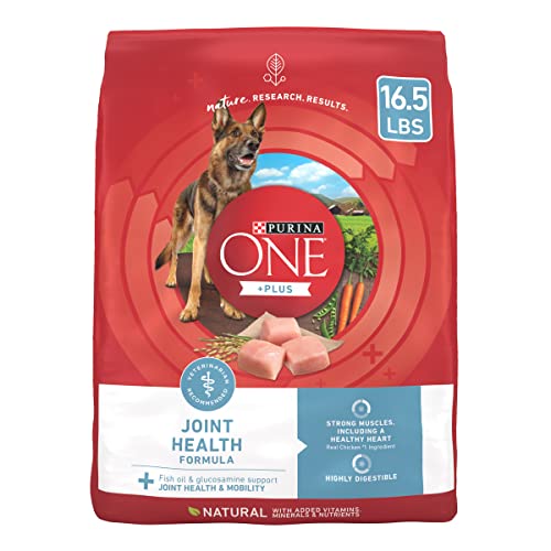 Purina ONE Plus Joint Health Formula Natural With Added Vitamins, Minerals and Nutrients Dry Dog Food - 16.5 lb. Bag