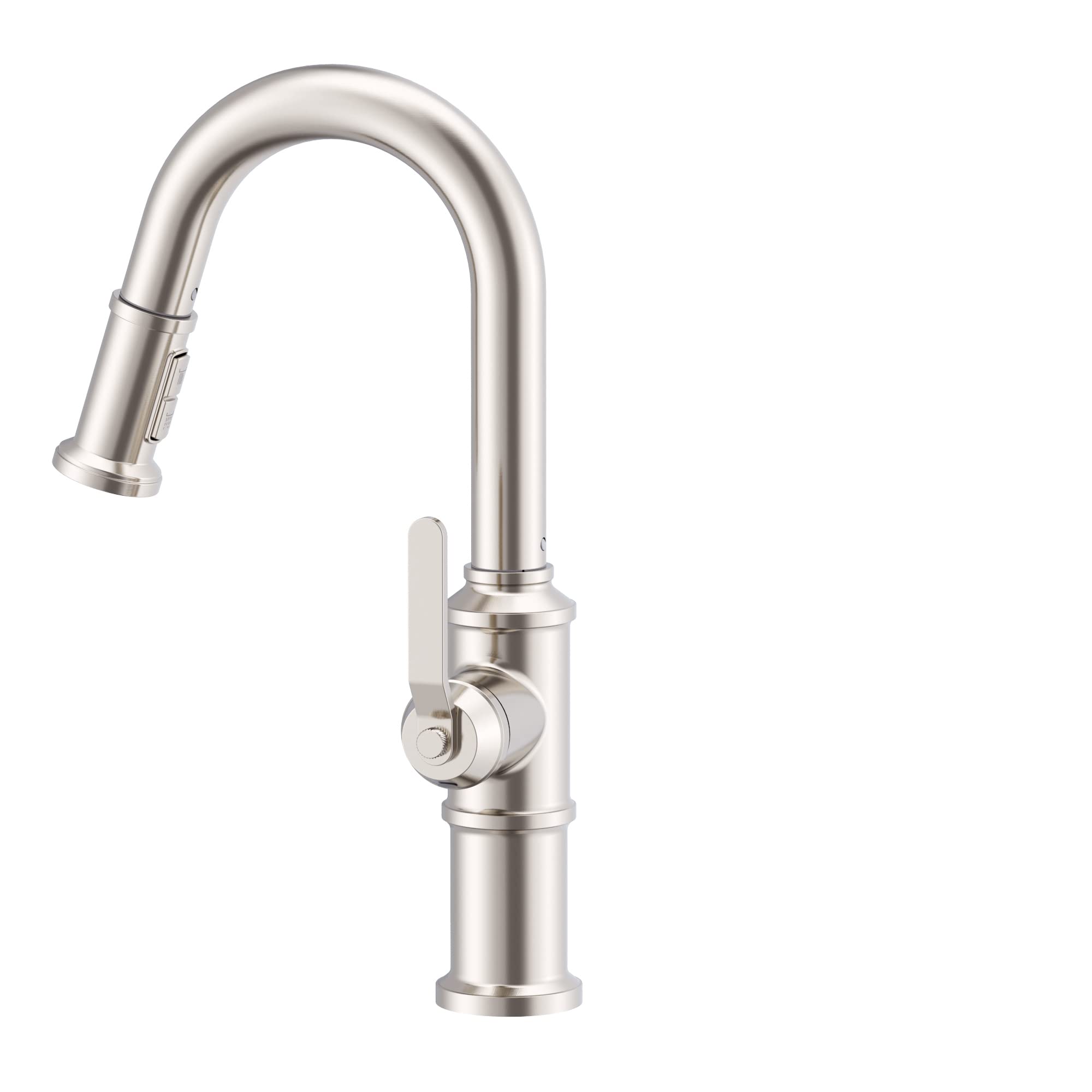 Gerber Kinzie Single Handle Pull Down Sprayer Prep Faucet in Stainless Steel, D150537SS