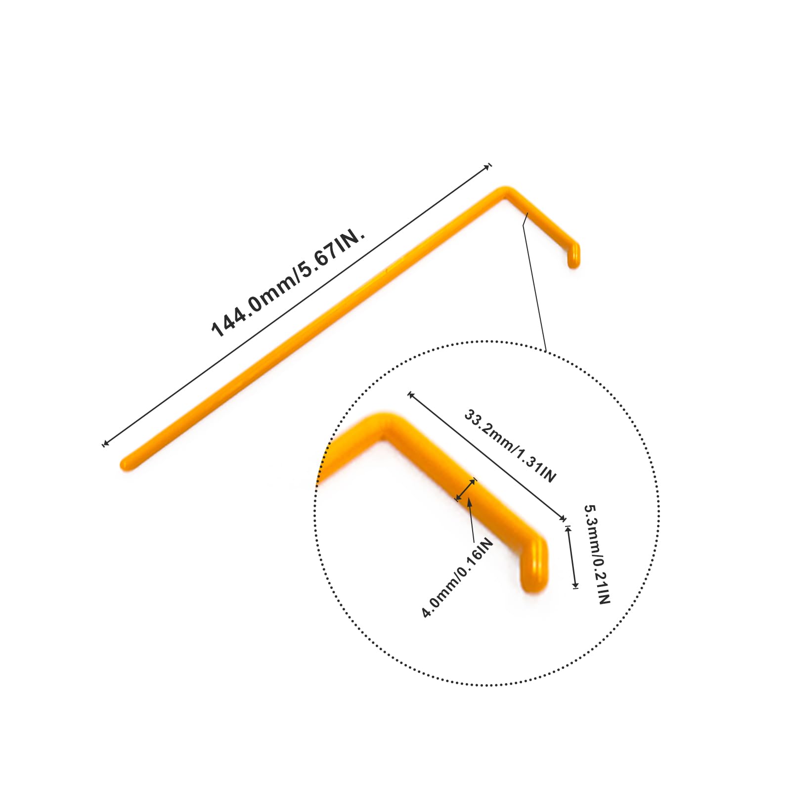 CryoKing 500PCS Cell Spreaders L-Shaped Disposable Cell Spreader, Orange, Sterile, Individual Package