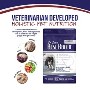 Best Breed Dr. Gary's Countryside Recipe Slow-Cooked in USA, Natural Dry Dog Food for All Breeds and Sizes, 4lbs.