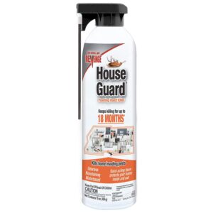 bonide revenge house guard foaming insect killer, 15 oz ready-to-use aerosol spray, long lasting protection indoors, odorless and nonstaining