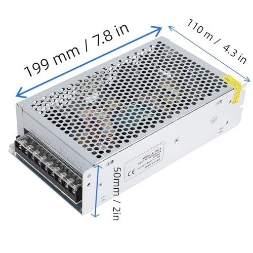 Switching Power Supply,LED Power Supply DC 5V for Security System Monitoring Equipment[S-200-5（5V 40A 200W）AC110 220V±15%],Switching Power Supply