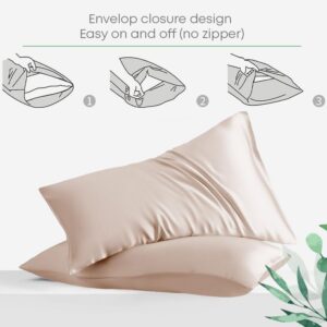 Linenwalas Tencel Lyocell Duvet Cover Set with Deep Pocket Fitted Sheet, Viscose Made from Eucalyptus Soft, Lightweight and Breathable Complete Bedding Set (Taupe, Queen)