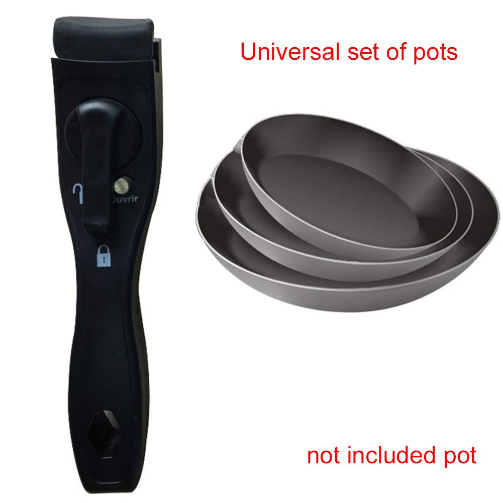 Removable Pot Handle, Handle Pot Clip Different Pot Dismountable Grip Pan Removable Suitable for Different Pot Pan Cooking Pot Accessories