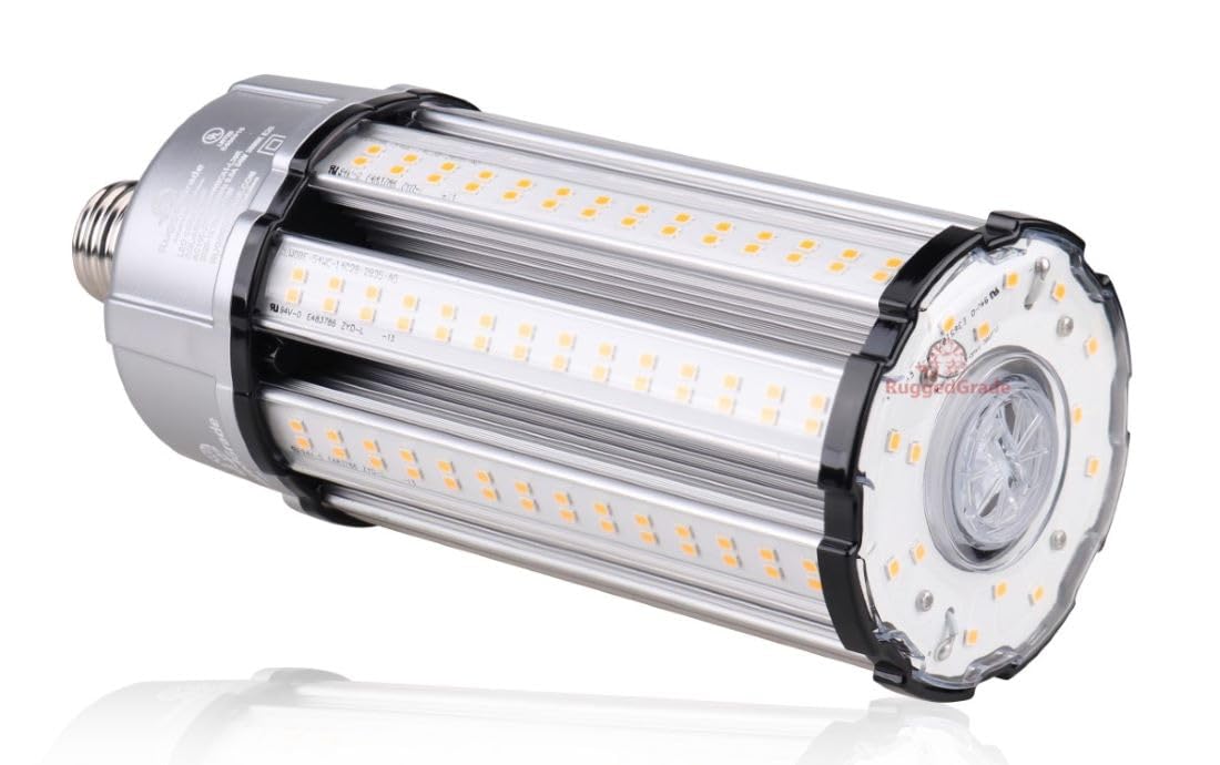 54 Watt LED Corn Bulb -Aries III Series - 7,200 Lumens -5000K - E26 Standard Base - Built-in 4KV Surge-Dimmable