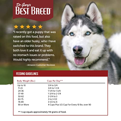 Best Breed Dr. Gary's Coldwater Recipe Slow-Cooked in USA, Natural Dry Dog Food for All Breeds and Sizes, 26lbs.