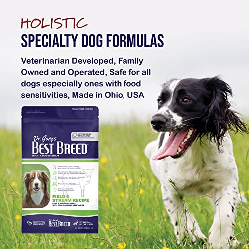 Best Breed Dr. Gary's Field & Stream Recipe, Slow-Cooked in USA, Natural Dry Dog Food for All Breeds and Sizes, 13lbs.