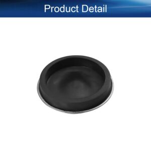 Yinpecly 1pcs Sink Drain Stopper Kitchen Sink Plug Stainless Steel Large 2.48 inch Diameter Black Silver Stopper with Hanging Ring for Bathtub and Bathroom Kitchen Sink