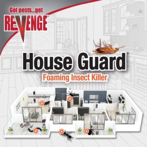 Bonide Revenge House Guard Foaming Insect Killer, 15 oz Ready-to-Use Aerosol Spray, Long Lasting Protection Indoors, Odorless and Nonstaining