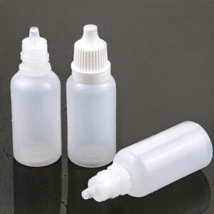 WYKOO 90 PCS 15ml 0.5oz Empty Plastic Squeezable Dropper Bottles with Caps, Portable Reusable Eye Liquid Dropper Bottles