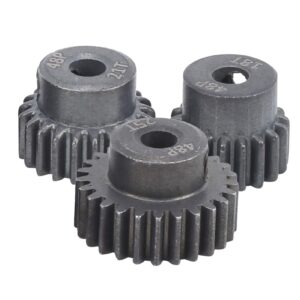 Dilwe RC Motor Gear, 10Pcs/Set 16T25T 7075 48P Steel Motor Gear Pinion RC Accessory Suitable for 1/8 1/10 Brushless Motors