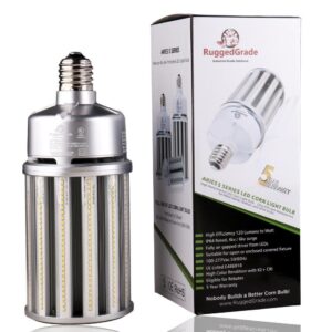 120 Watt LED Corn Bulb - Aries III Series - 16,400 Lumens - 5000K - E39 Large Mogul Base - Built-in 6KV Surge - Dimmable - DLC 5.1