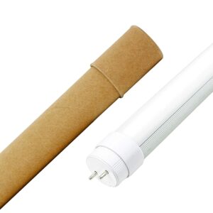 F15T8 LED Tube Light,7W 18inch/18 Length, 5000K Daylight White, T8 LED Replacement Tube Light, Rotatable End Caps,Frosted Cover, 85-265VAC (120V 2Pack)