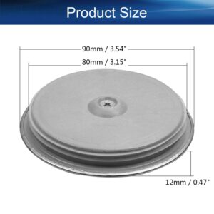 Yinpecly Metal Sink Drain Stopper Stainless Steel Sink Plug with Rubber Sealing Lid 3.14 inch Diameter Knob Design for Kitchen Sink Bathtub 2pcs