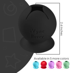 iVyne Berry Suctioned Vinyl Weeding Scrap Collector & Holder for Weeding Tools for Vinyl - Black