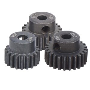 Dilwe RC Motor Gear, 10Pcs/Set 16T25T 7075 48P Steel Motor Gear Pinion RC Accessory Suitable for 1/8 1/10 Brushless Motors