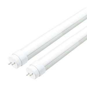 f15t8 led tube light,7w 18inch/18 length, 5000k daylight white, t8 led replacement tube light, rotatable end caps,frosted cover, 85-265vac (120v 2pack)