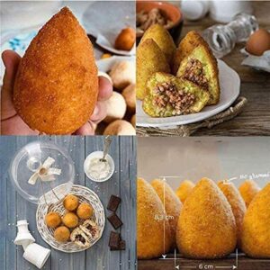 Arancini Maker Mold, DIY Rice Ball Mould for Snack Meatballs Potato Croquettes (Pointed)