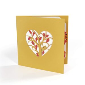 CUTPOPUP Anniversary Card Pop Up, Valentines Day Card, 3D Greeting Loved Card (Squirrel Couple Heart Tree)